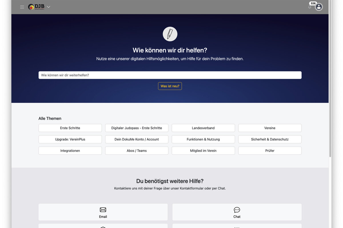 Informationen zur Digitalen Mitgliederverwaltung des DJB